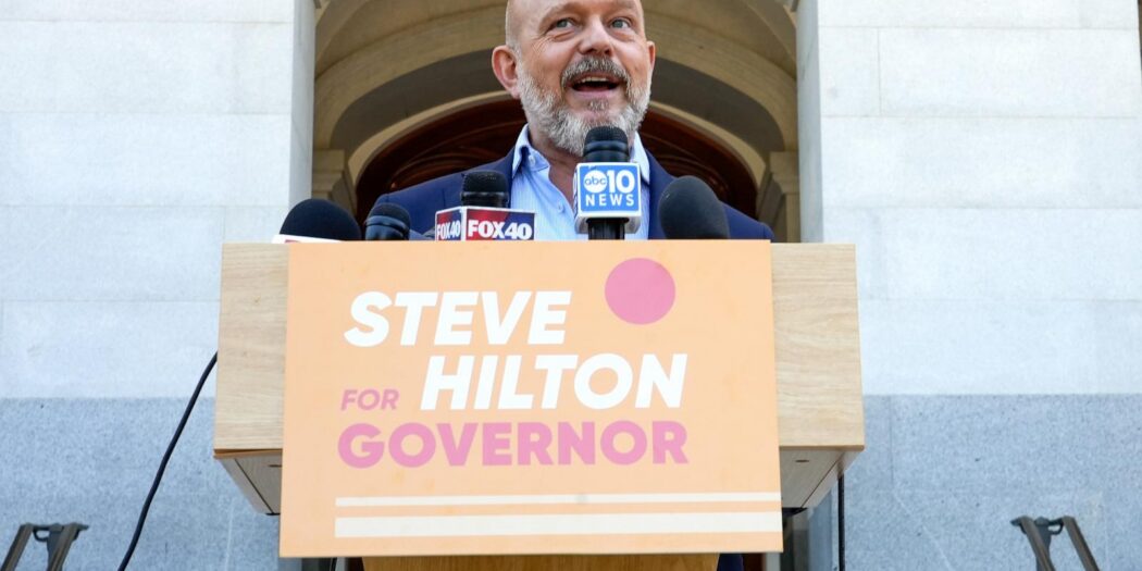 Steve Hilton, top Republican hopeful for California governor, says the ...